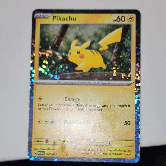 Pokemon | Other | Pokemon Pikachu Holographic Trading Card | Poshmark